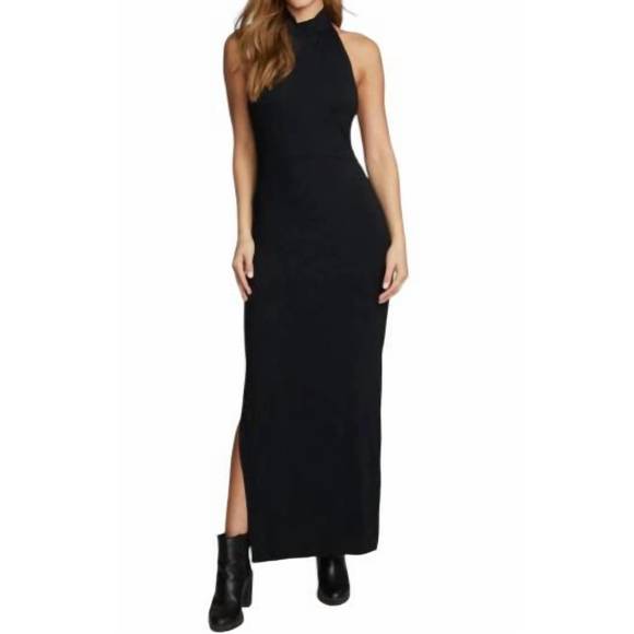 Chaser | Dresses | New Chaser Open Back Maxi Dress In True Black | Poshmark